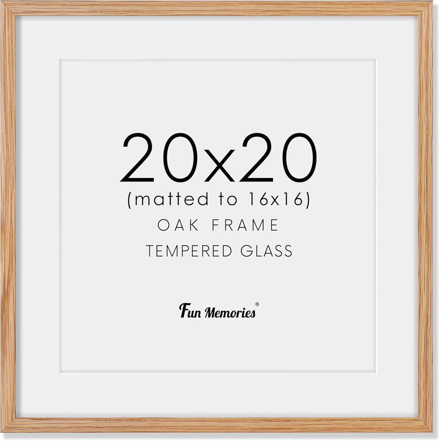 Wellsay 20x20 Picture Frame, Wood 20 by 20 Frame, Square Picture Frame ...
