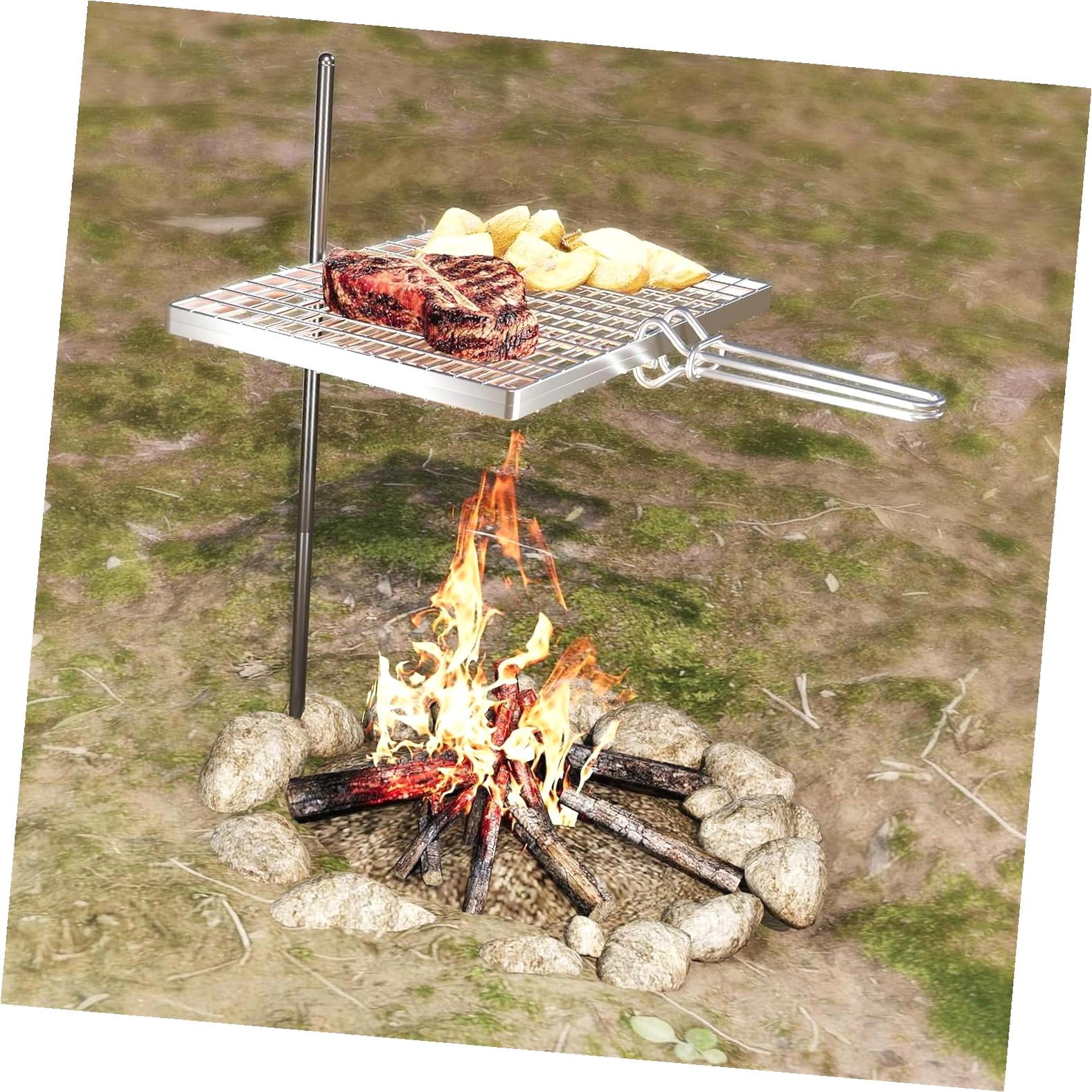 Wellsay 24'' Folding Grill Grate, Compact Storage Design, Portable ...
