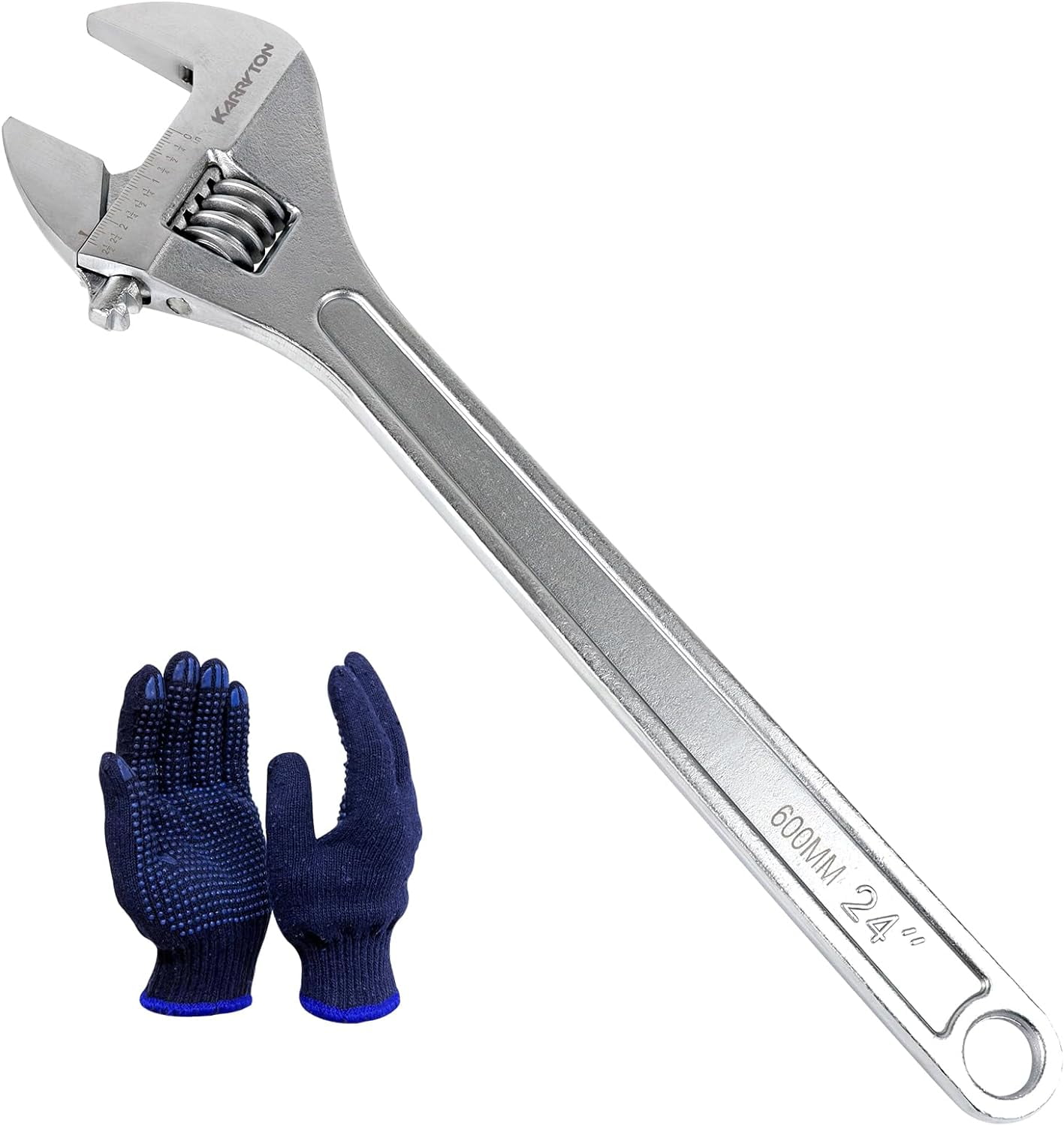 Wellsay 24" Inch Adjustable Wrench with 2-1/2"(6m) Max Jaw Opening ...