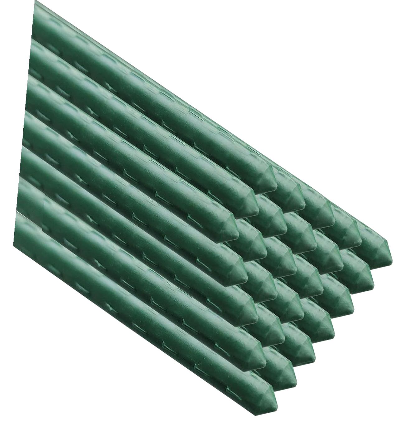 Wellsay 24 Inch Plant Support Garden Stakes, Steel Plant Stakes, Pack ...