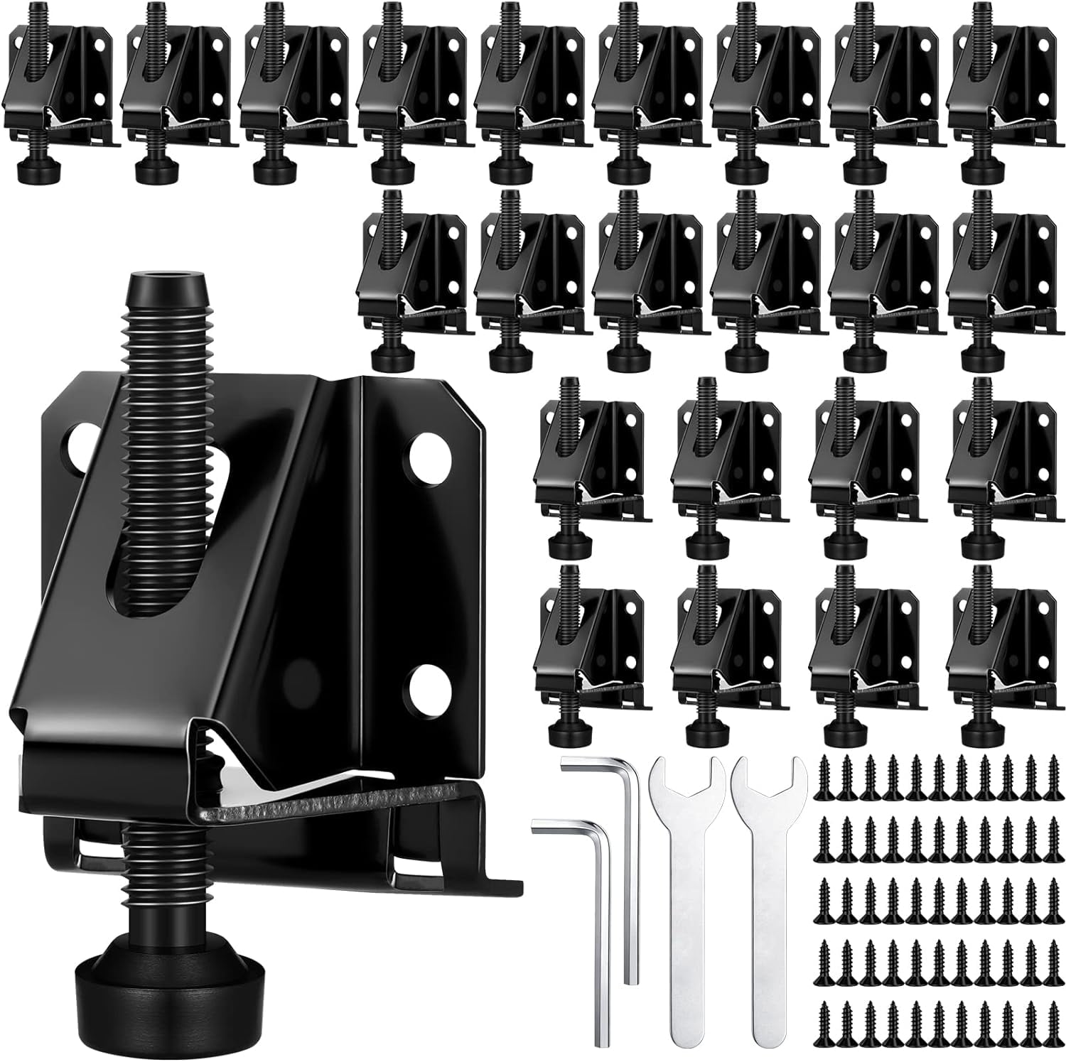 Wellsay 24 Pack Heavy Duty ing Feet Workbench ing Legs Black Furniture ...