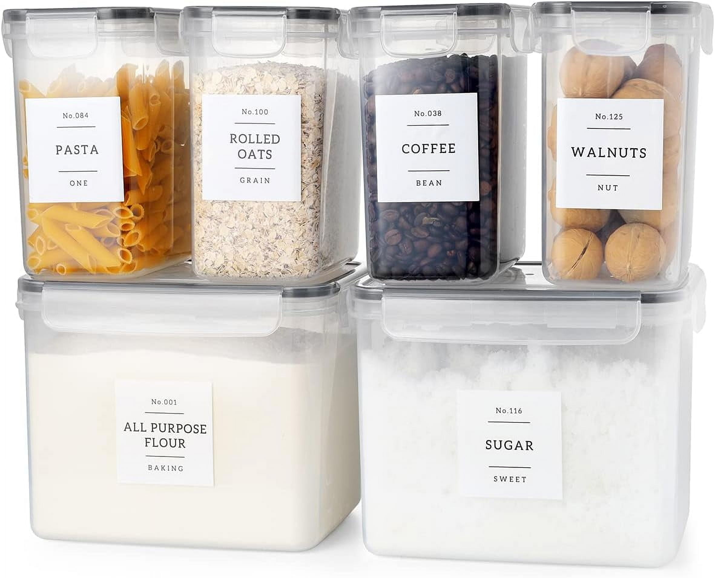 Wellsay 24 Pcs Airtight Food Storage Containers with Lids - Plastic ...