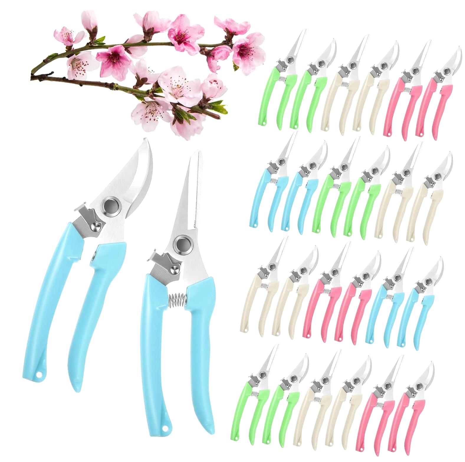 Wellsay 24-Piece Pruning Shears Set, Bypass Pruner and Garden Scissors ...
