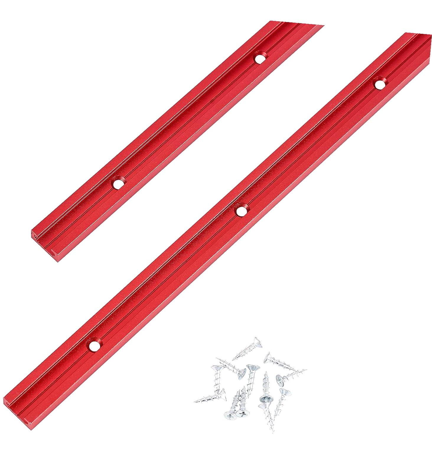 Wellsay 24" T Track with Wood Screws-Dual Cut Profile T-Track with Pre ...