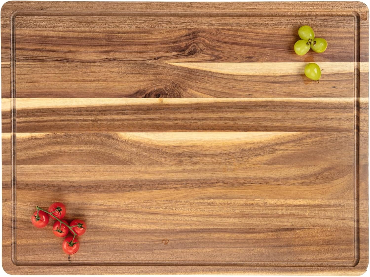 Wellsay 24 x 18 Cutting Board, Extra Large Acacia Cutting Boards for Kitchen, Wood Carving Board ...
