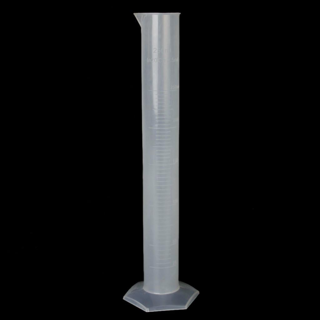 Wellsay 250ml 2.5L Graduation Transparent Plastic Graduated Cylinder ...