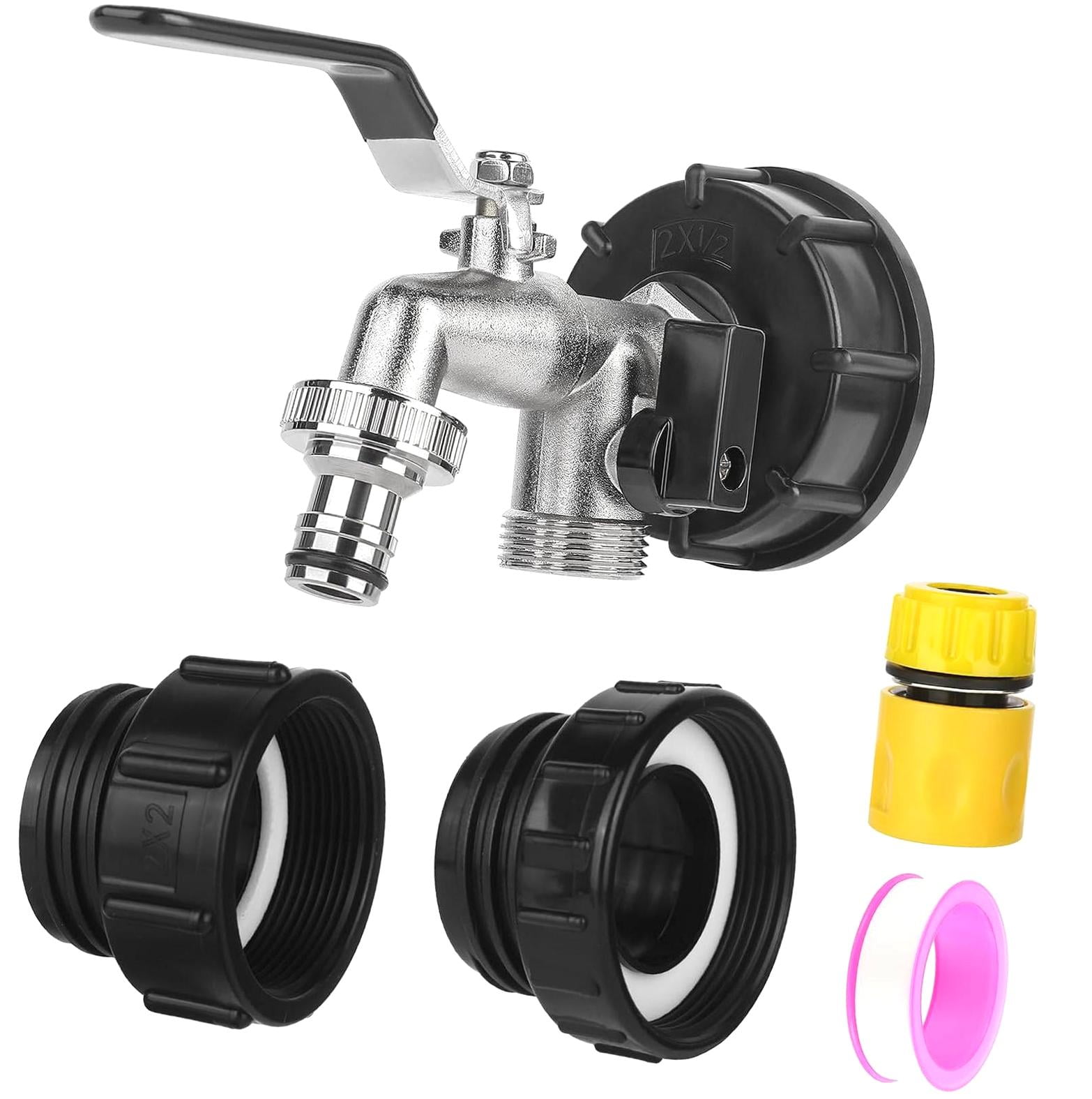 Wellsay 275-330 Gallon IBC Tote Adapter,3-Size IBC Tote Adapter2.44 ...