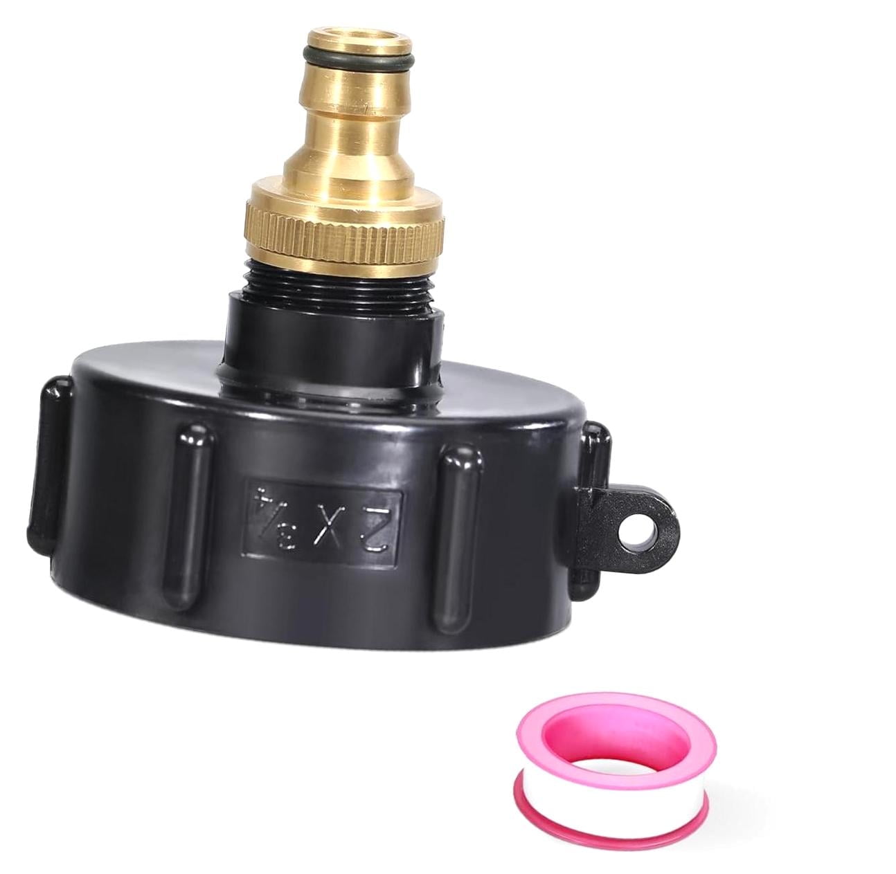 Wellsay 275 330 IBC Tote Connector, IBC Tote Fitting 2" Coarse Thread X ...