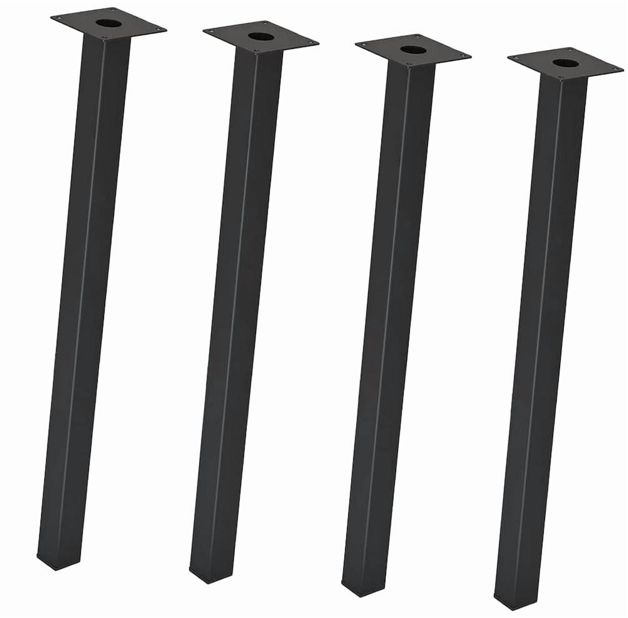 Wellsay 28-Inch Steel Desk Legs - Pack of 4, Metal Supports for Dining ...