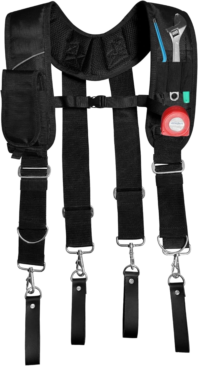 Wellsay -280 Premium Leather Hammer Holder Tool Loop,Heavy Duty Steel ...