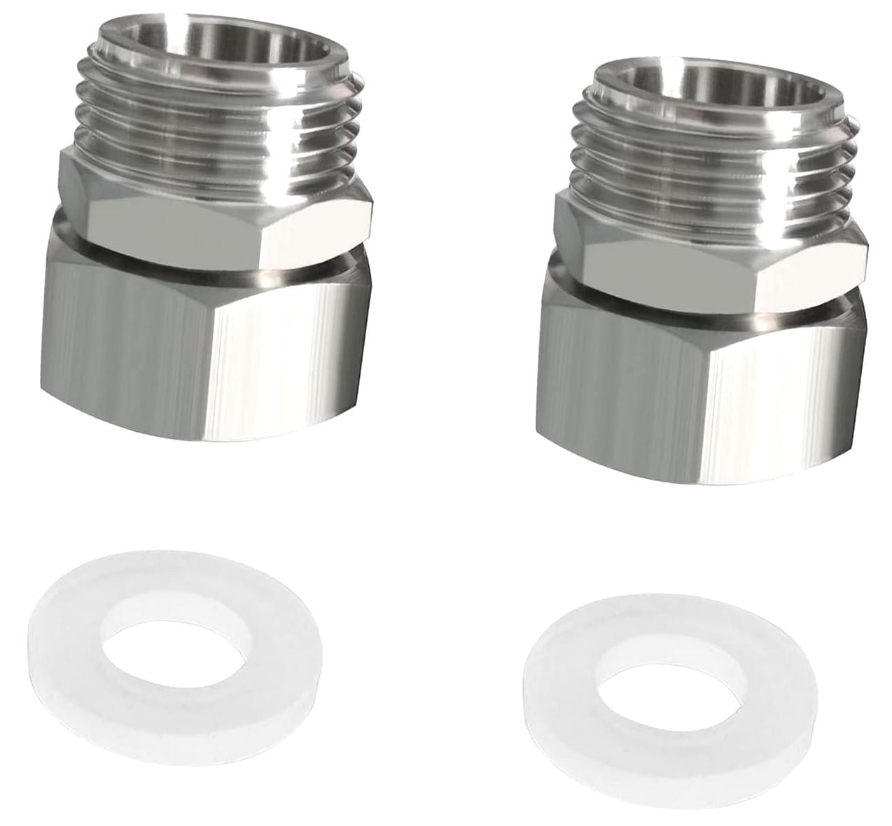 Wellsay 2PCS 304 Stainless Steel Adapter 3/4" GHT Female to 3/4" GHT ...