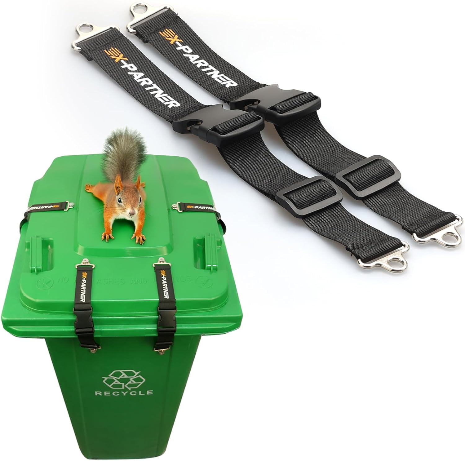 Wellsay 2PCS Heavy-Duty Bear of Trash Can Locks - Animal-of Garbage Can ...