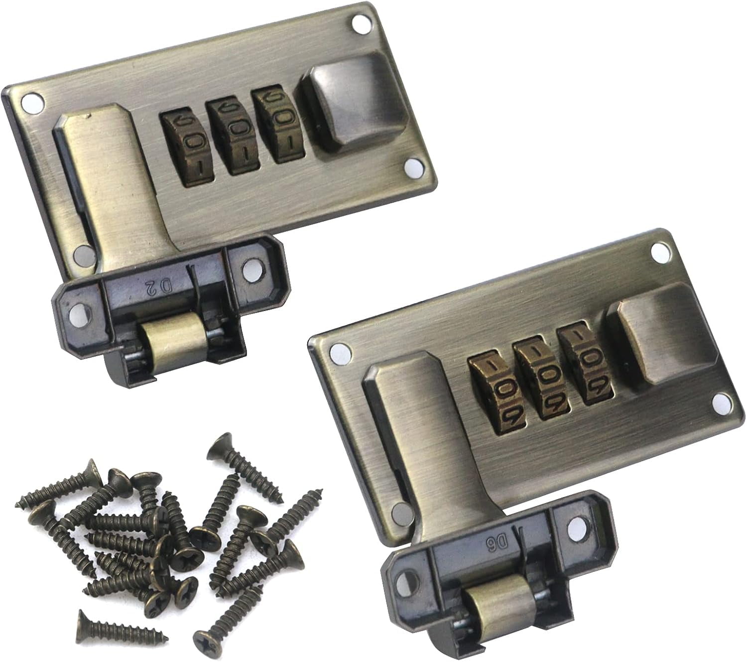 Wellsay 2PCS Lage Suitcase Combination Lock 3 Digit Combination ...