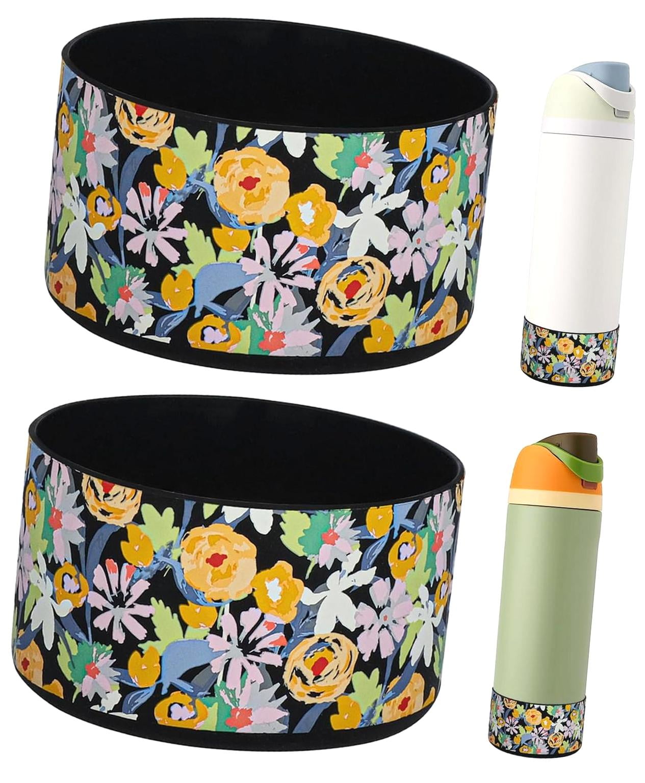 Wellsay 2PCS Silicone Protective Cover for Owala Flask Water Bottle ...