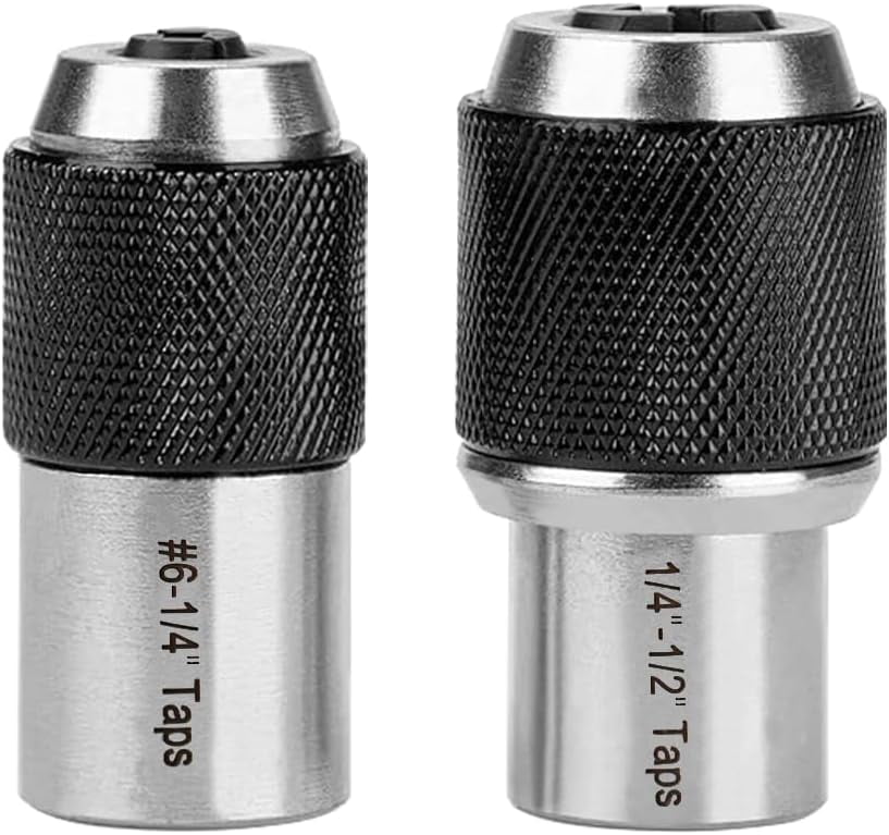 Wellsay 2PCS Tap Socket Set for #6-1/4" and 1/4"-1/2" Tap, Adjustable ...
