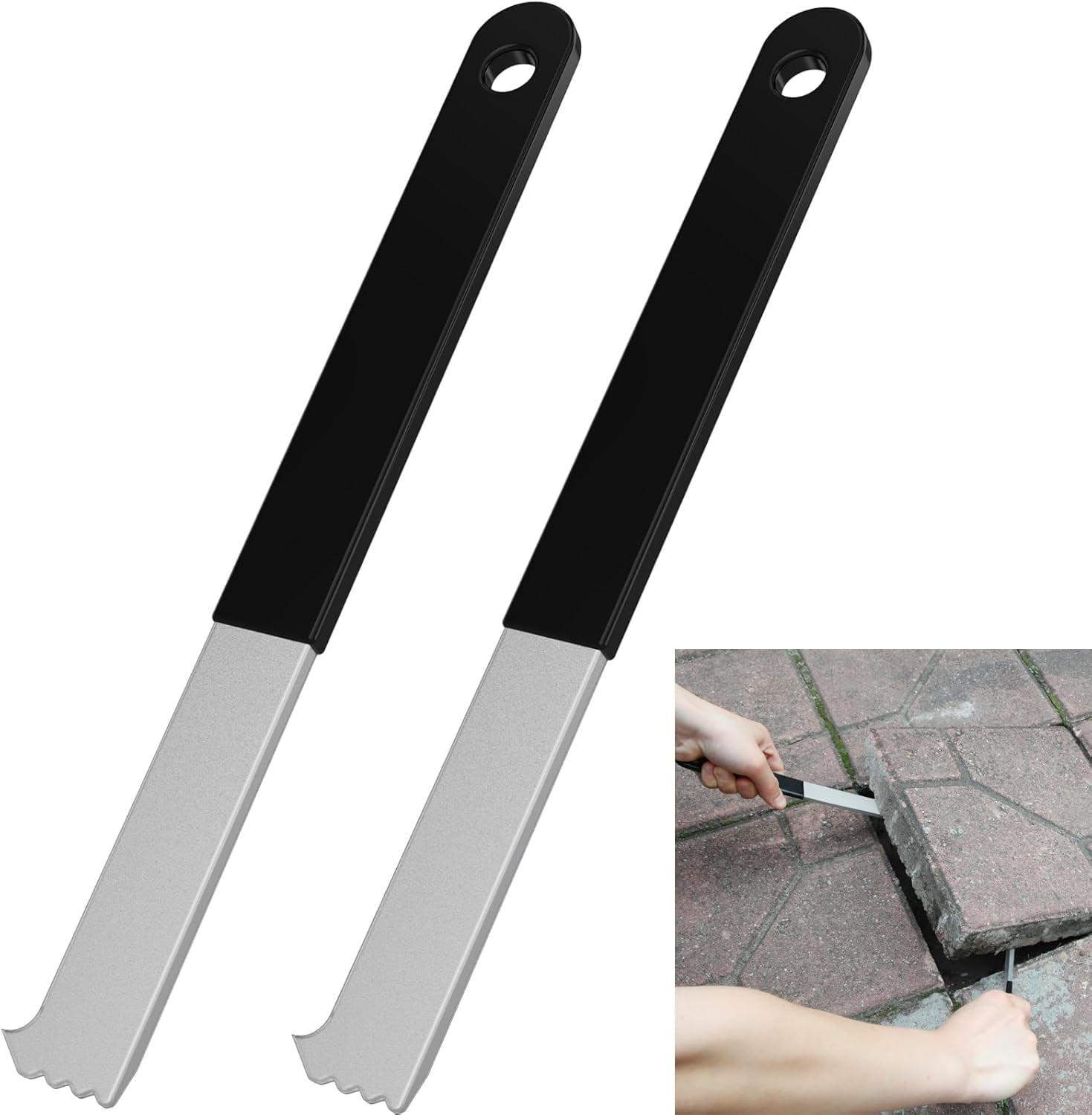 Wellsay 2Pcs Paver Puller, Paver Extractor Tool with Joint Scraper ...