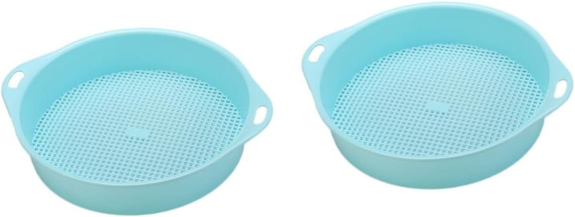 Wellsay 2pcs Coarse Sifting Screen Garden Tool Plastic Si for Soil Mini ...