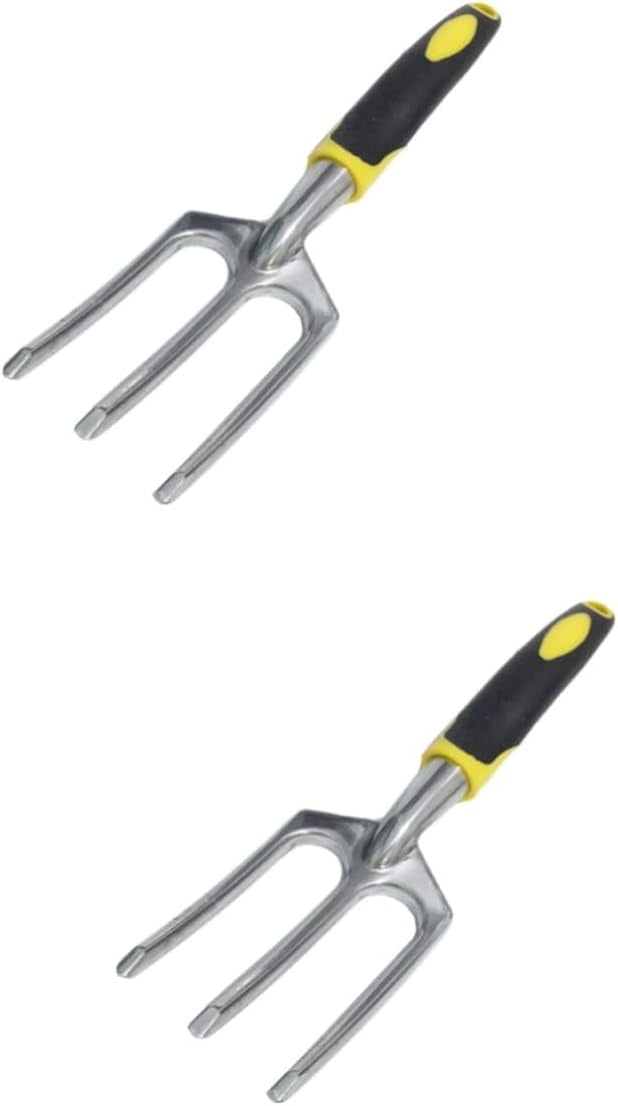 Wellsay 2pcs Cultivator Hand Rake Garden Hand Tool Sturdy Stainless ...