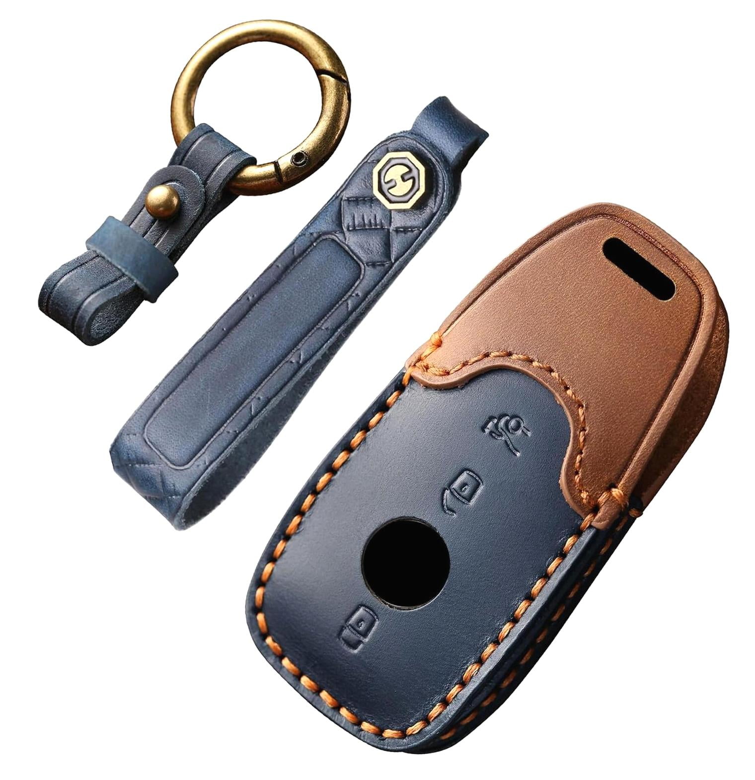 Wellsay 3-Button Smart Key Fob Protector with Keychain for A-Class W177 ...