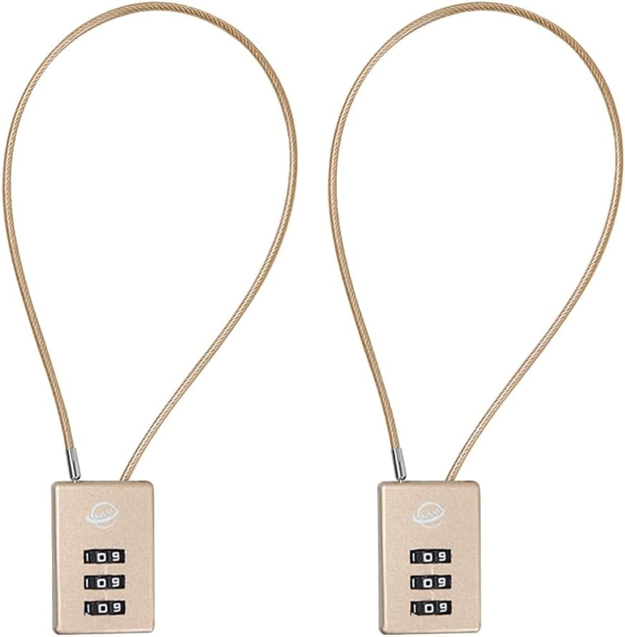 Wellsay 3 Digit Cable Combination Lock 12 inches Cable for School m ...