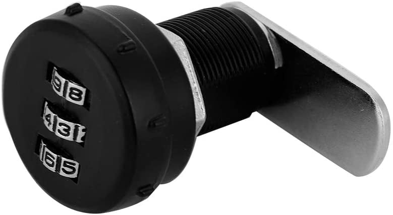 Wellsay 3 Digit Code Combination Cam Cabinet Silver Zinc Alloy Password ...