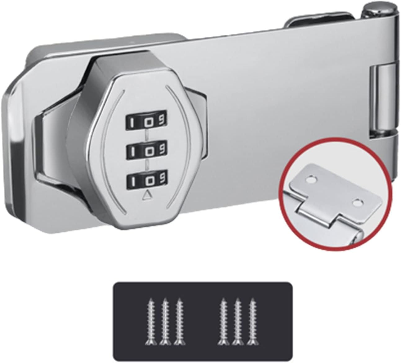 Wellsay 3-Digit Combination Locks Mechanical Password Drawer Locks ...