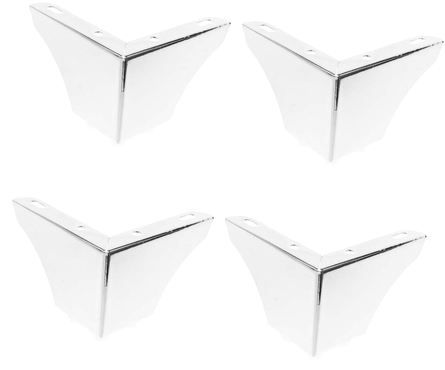 Wellsay 3 Inch Chrome Metal Sofa Legs, Decorative Furniture Legs ...
