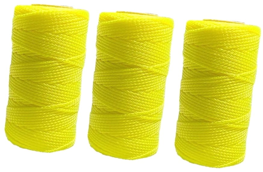 Wellsay 3 Rolls Line String Line #18 Braided Nylon String, Nylon Construction String Line for ...