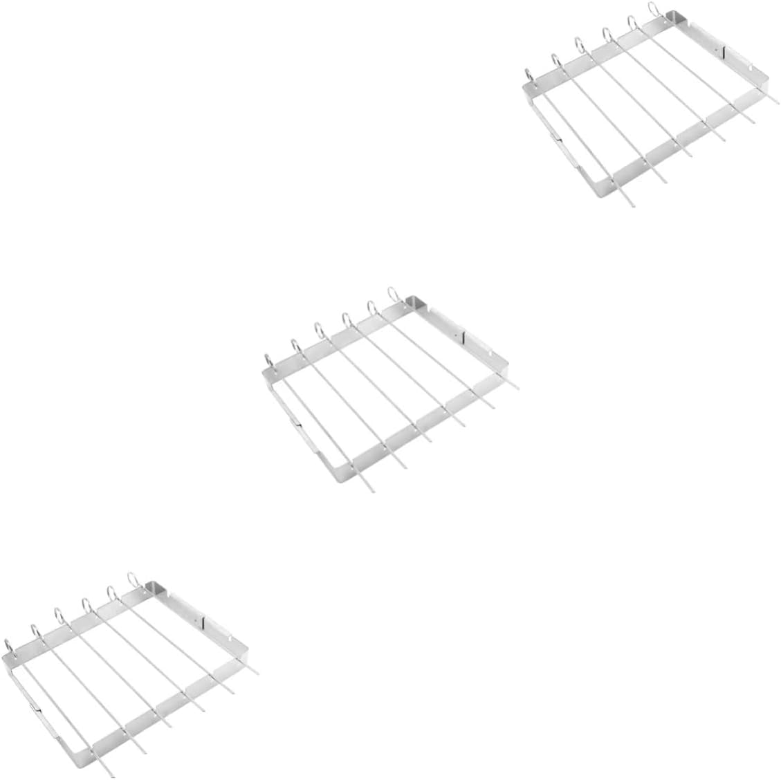 Wellsay 3 Sets Grilled cken Rack Ribs Rack for Grill Multi-Functional ...