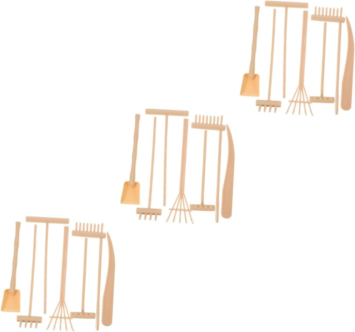 Wellsay 3 Sets Plastic Zen Garden Rake Set DIY Zen Sand Garden Tools ...