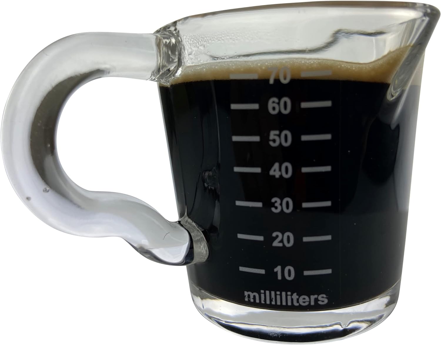 Wellsay 3 oz Espresso Shot Glass Pitcher – Double Spouted Genuine ...