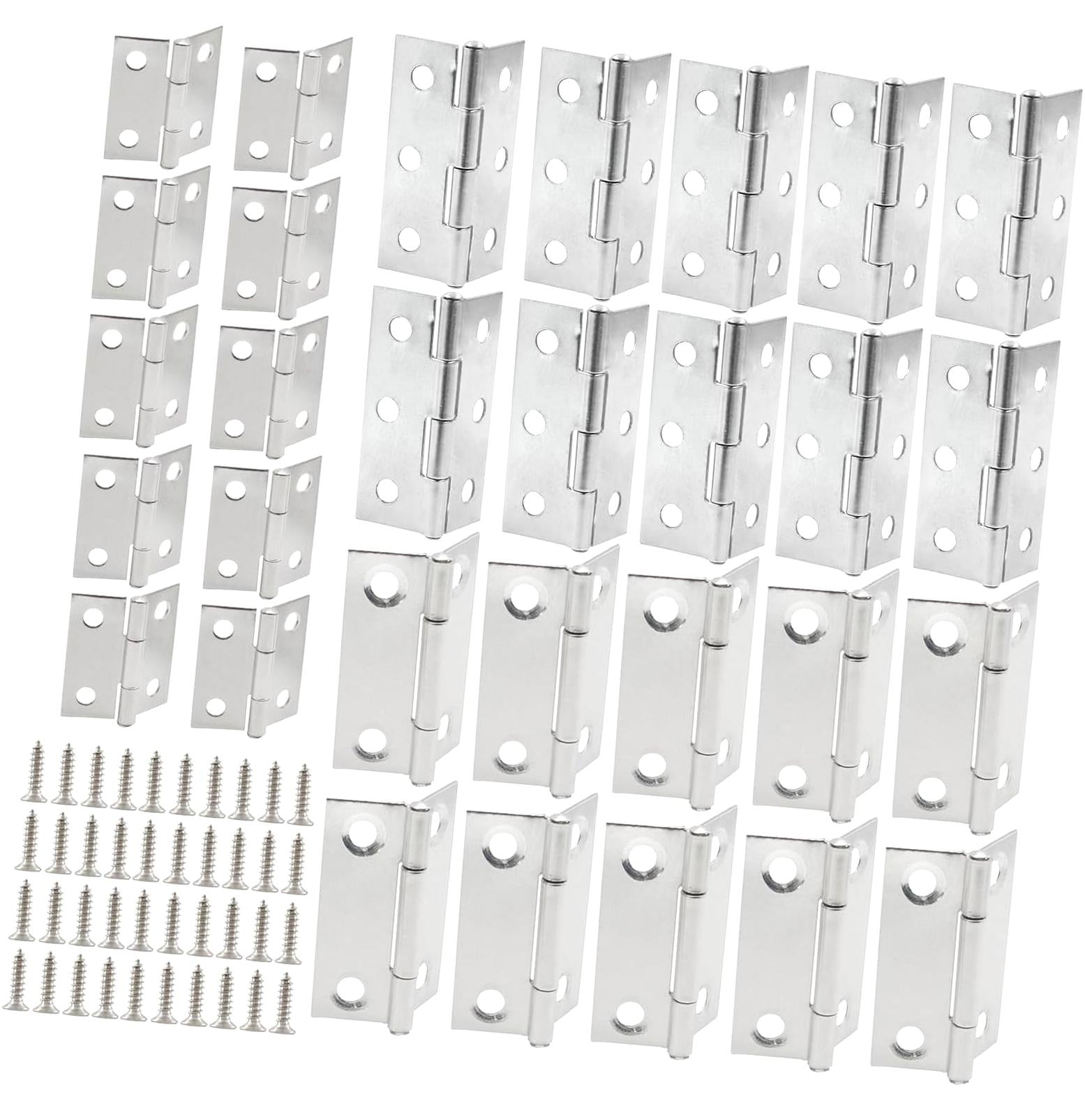 Wellsay 30 Pack Hinges Hinges, Steel Cabinet Hinges, Small Folding Door ...