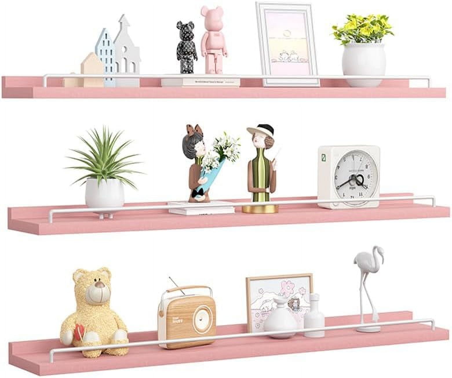 Wellsay 32 inches Long Floating Shelves, Bathroom Decor Shelves Over ...