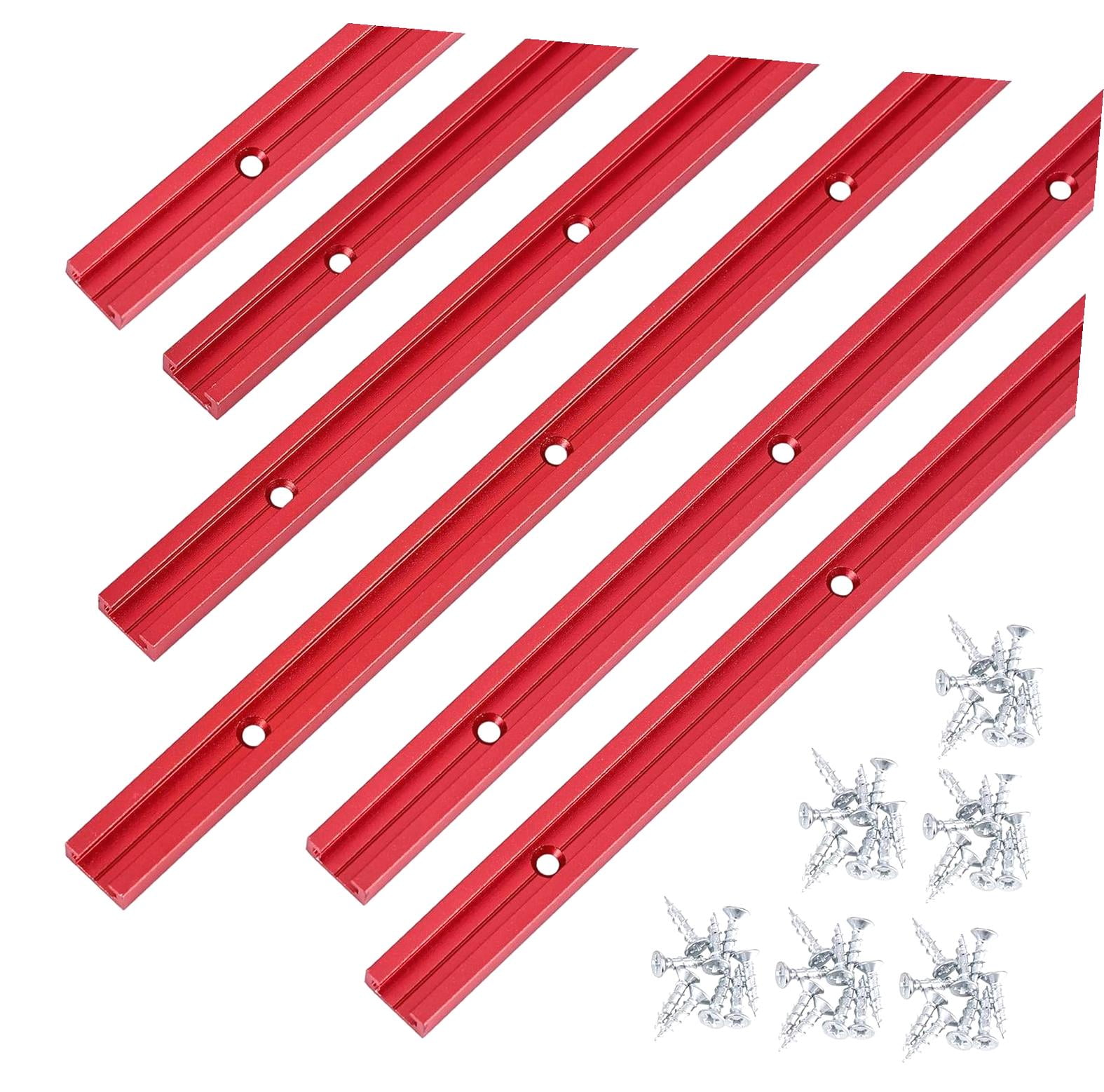 Wellsay 36" T Track with Wood Screws-Dual Cut Profile T-Track with Pre ...