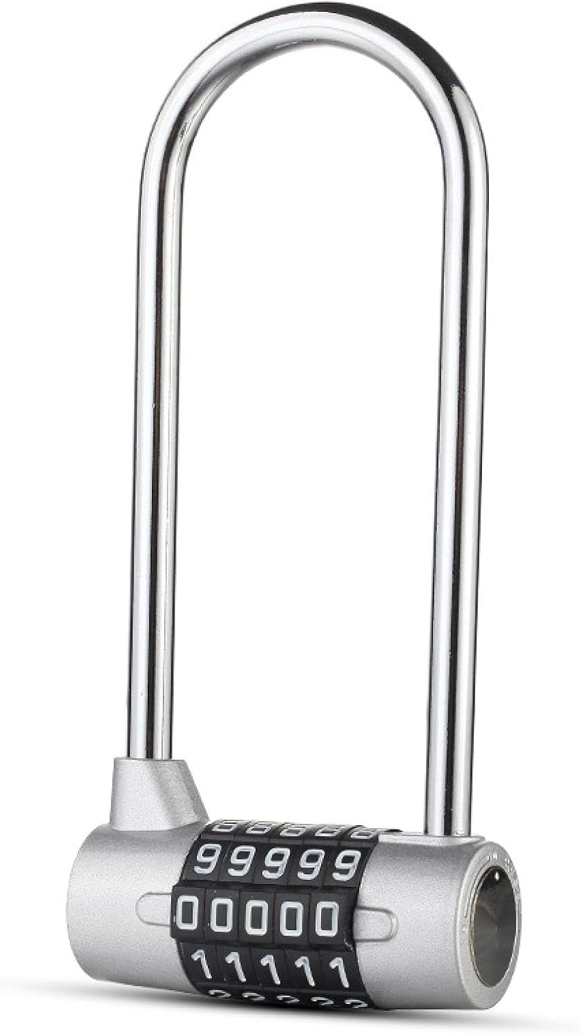 Wellsay 4.57 inch Long Hook and Loop Combination Padlock Combination ...