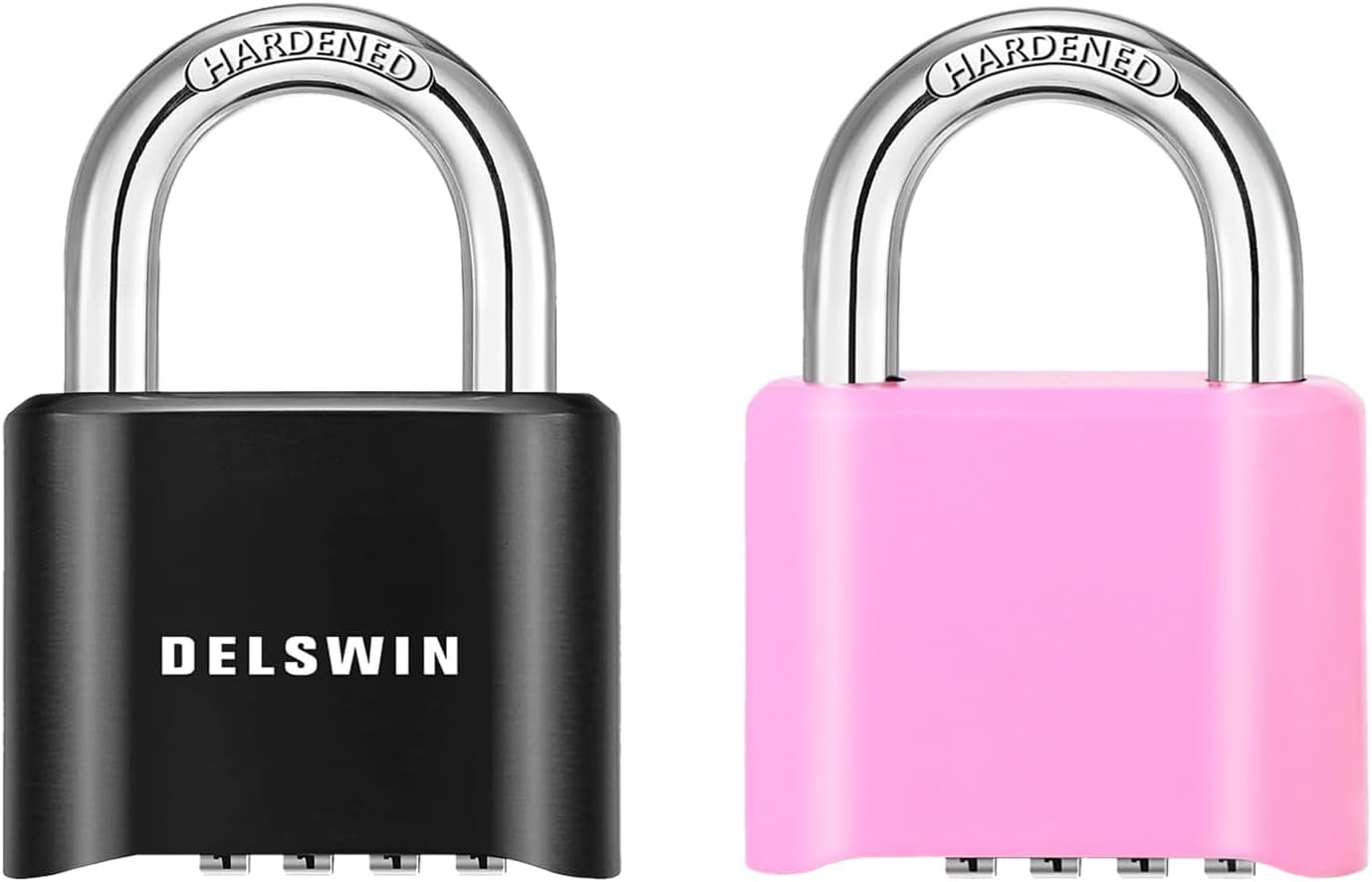 Wellsay 4-Digit Combination Lock Outdoor Padlock - Heavy Duty Locker ...