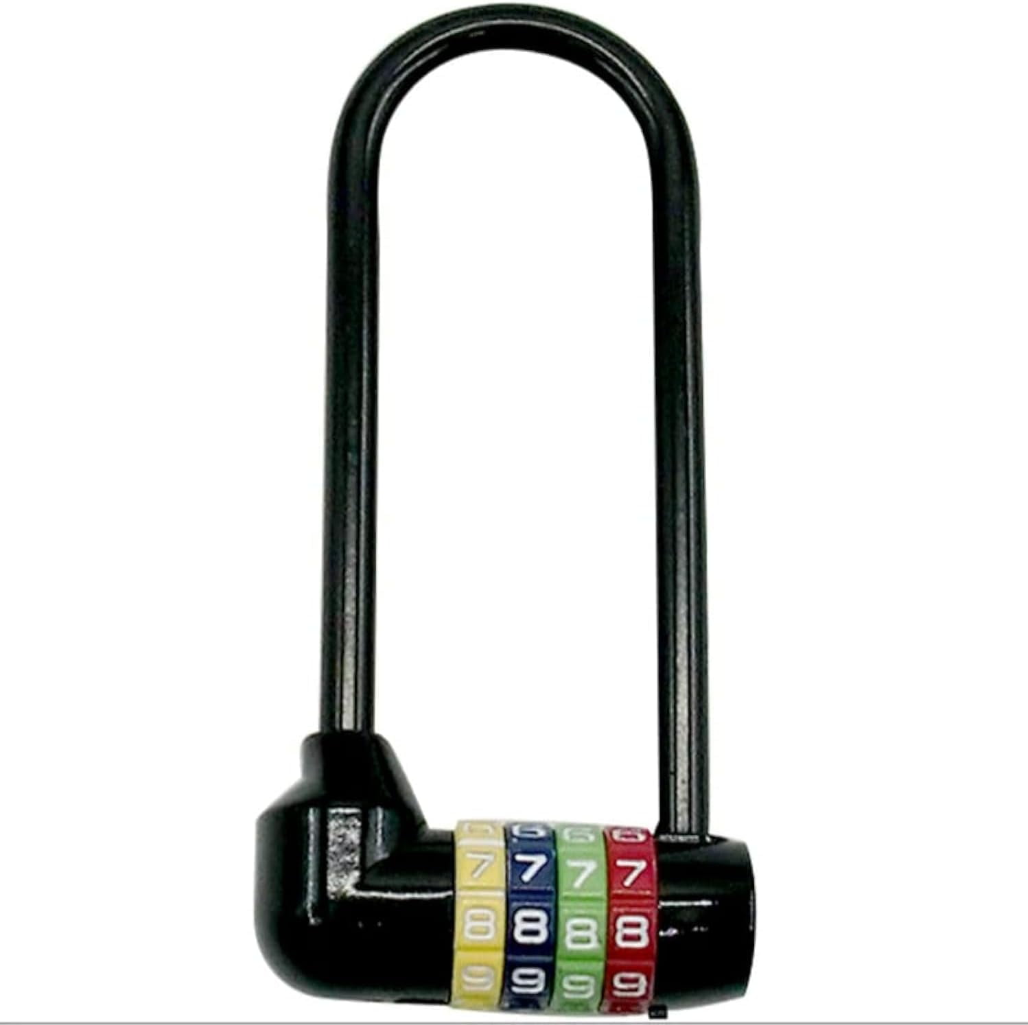 Wellsay 4 Digit Combination Padlock - 7.4 inch /19cm with Long Shackle ...