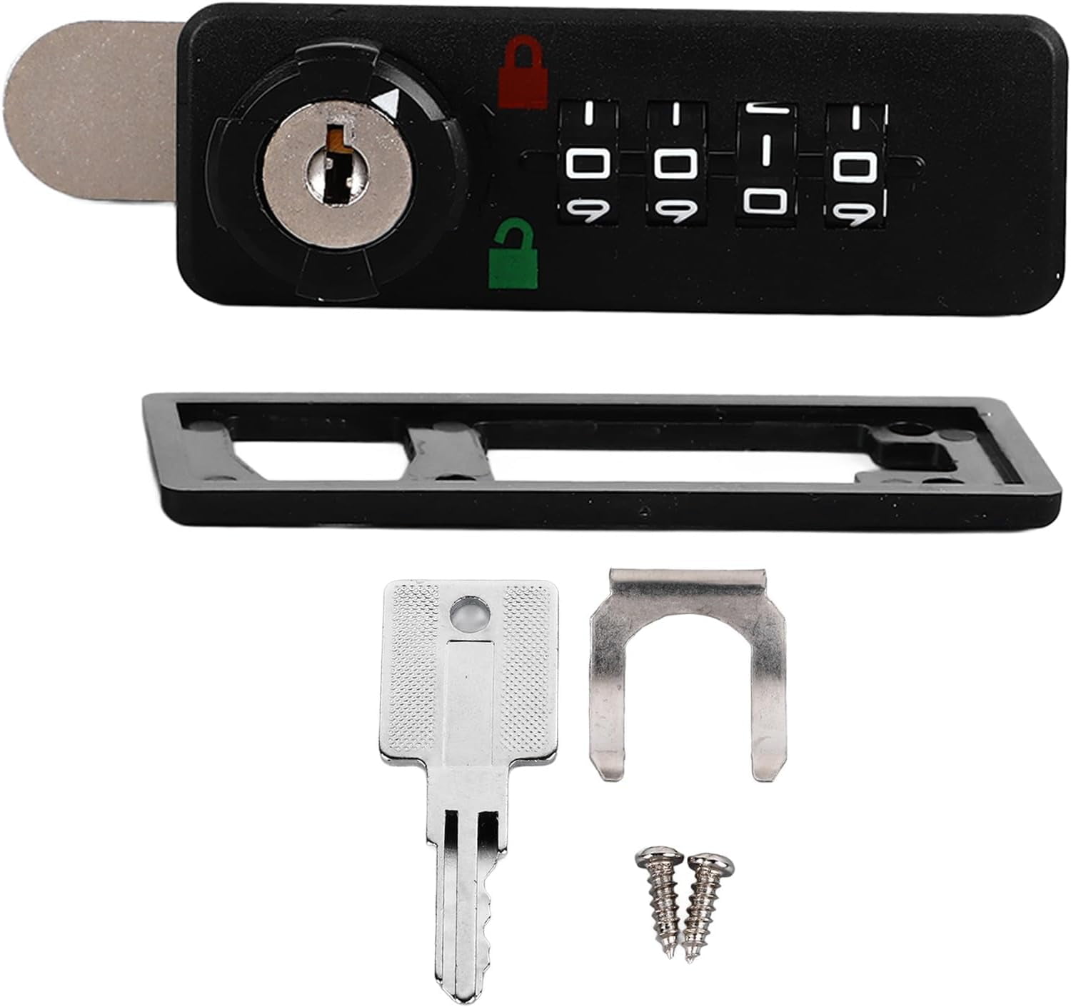 Wellsay 4 Digit Mechanical Combination Lock, Keyless Cabinet ...