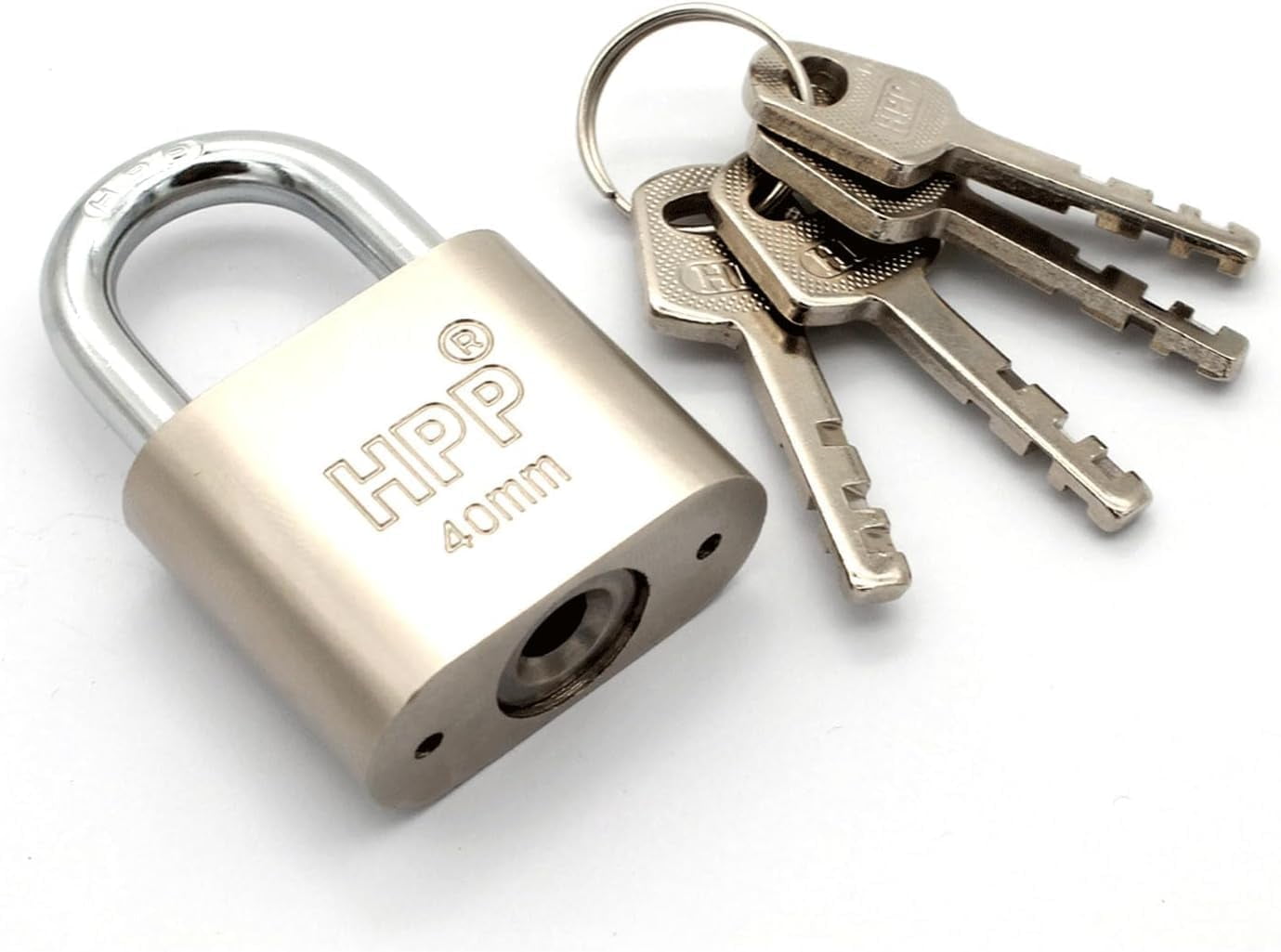 Wellsay 4 Key Lock,40mm Key Padlock, u-Lock with Key,High Security ...