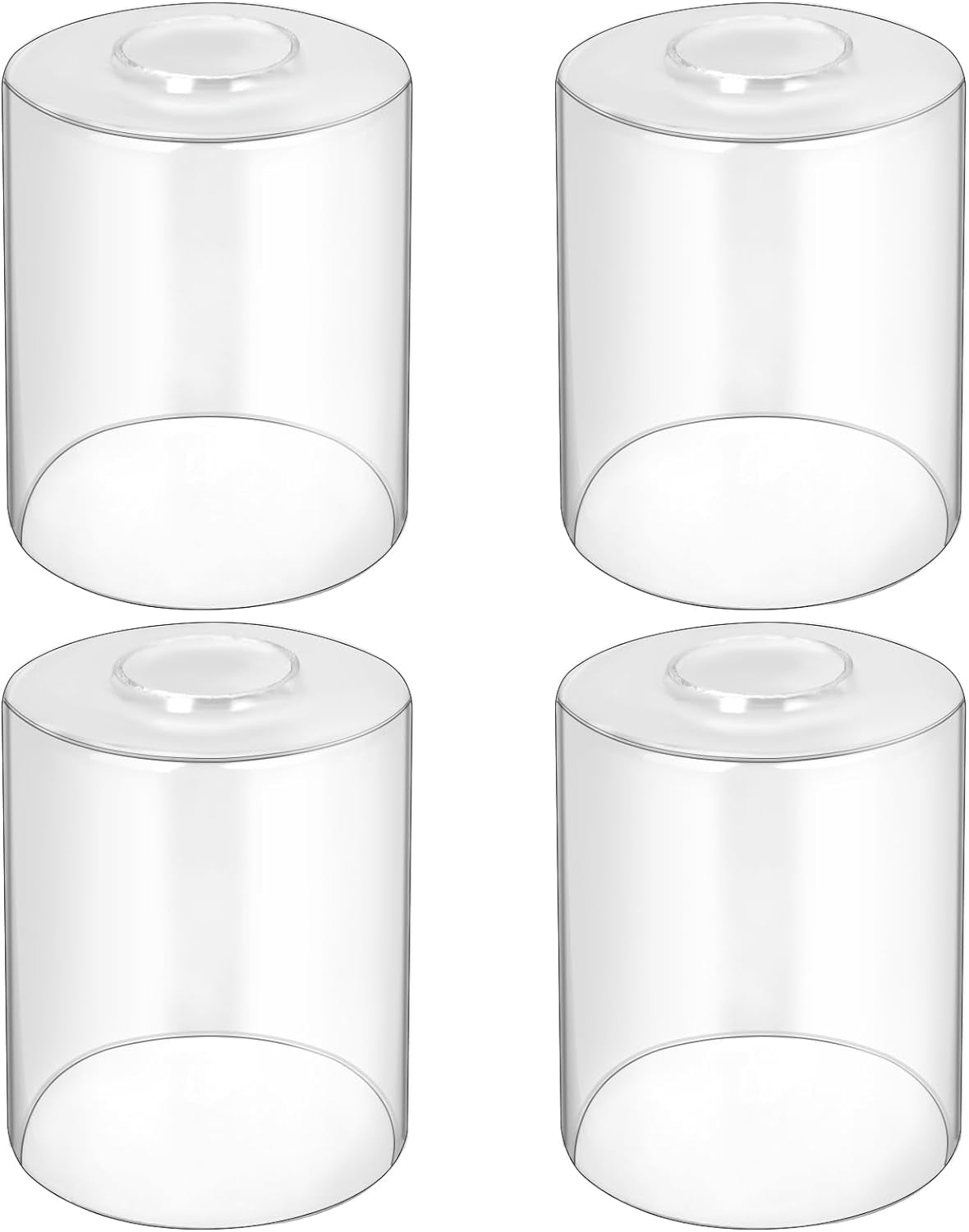 Wellsay 4 Pack Glass Lamp shade for Bathroom Vanity Light, Glass ...