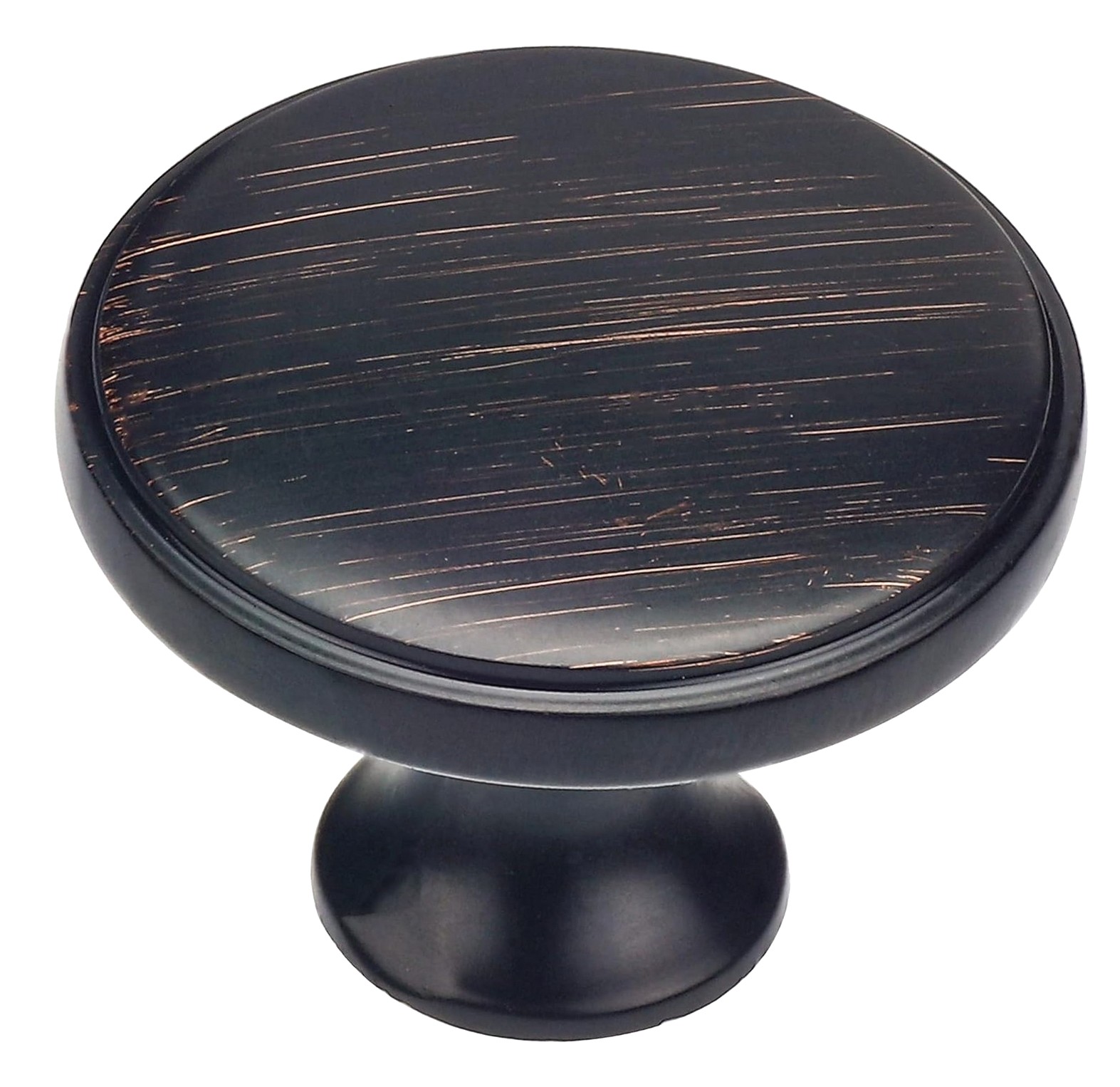 Wellsay 4 Pack Round Shape Drawer Pulls Bronze Cabinet Brushed Dresser ...