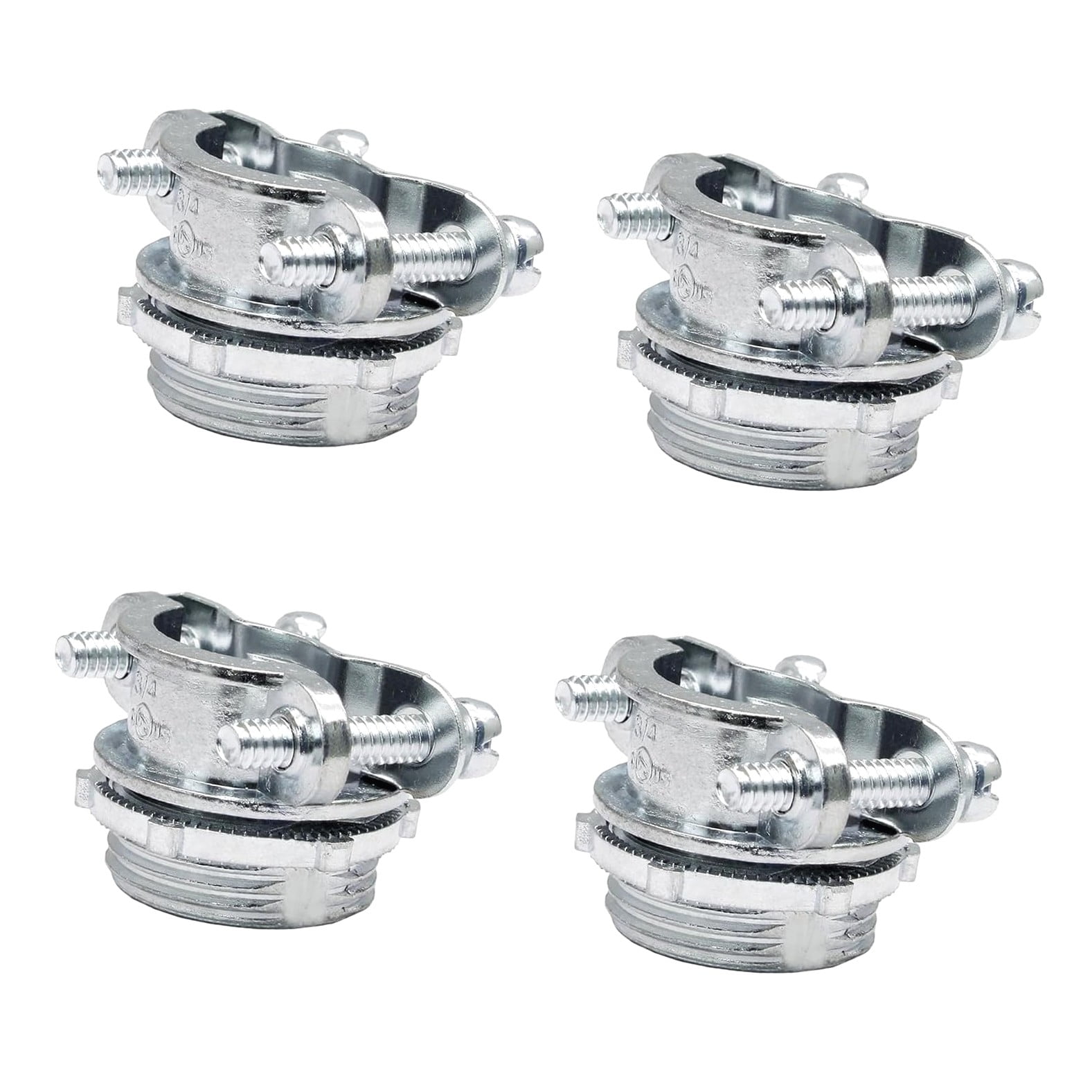Wellsay 4 Pcs 1/2 Inch Clamp Type Cable Connectors - Zinc Alloy Clamp ...