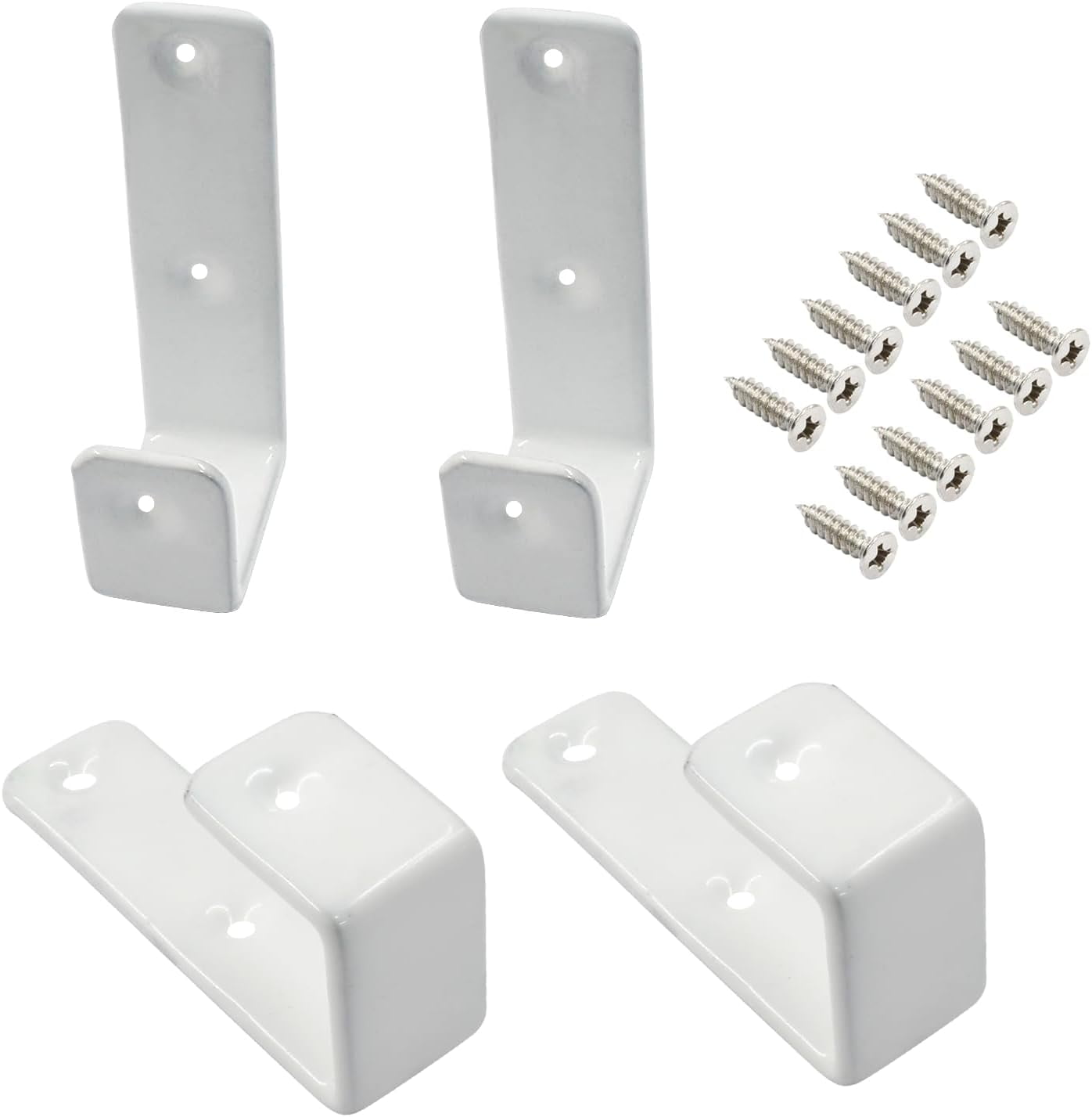 Wellsay 4 Pcs Bunk Bed Ladder Brackets 25mm/1 Inch Metal PVC Coated ...