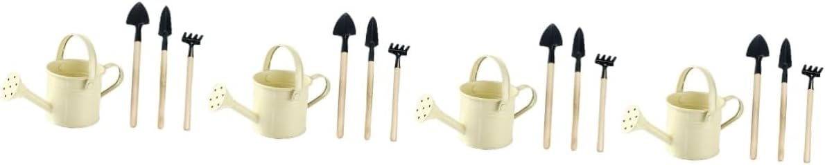 Wellsay 4 Sets Garden Shovel Rake and Bucket Lightweight Gardening ...