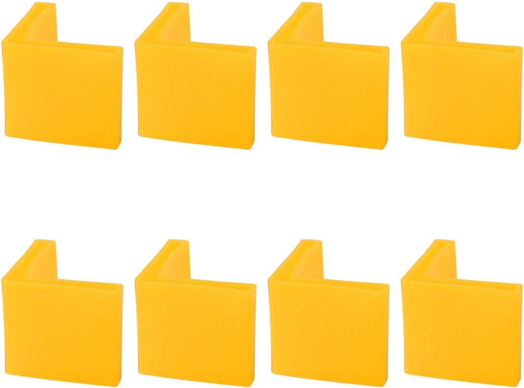 Wellsay 40mm x 40mm Angle Iron Foot Pads L Shaped Plastic Furniture Leg ...