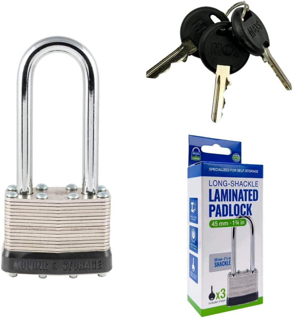 Wellsay - 45mm (1-3/4") Long Shackle Ultimate Security Laminated ...