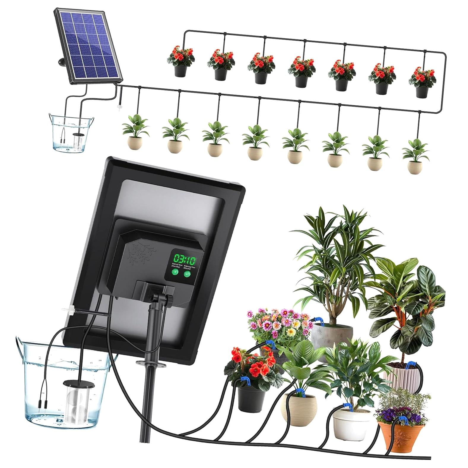 Wellsay 4W Solar Drip Irrigation System with Programmable Smart ...