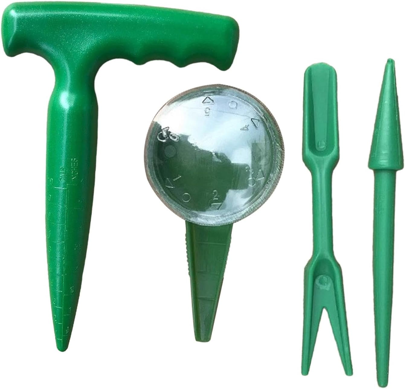 Wellsay 4X Sowing Seed Dispenser Set Hand Dibber, Handheld Seed Planter ...