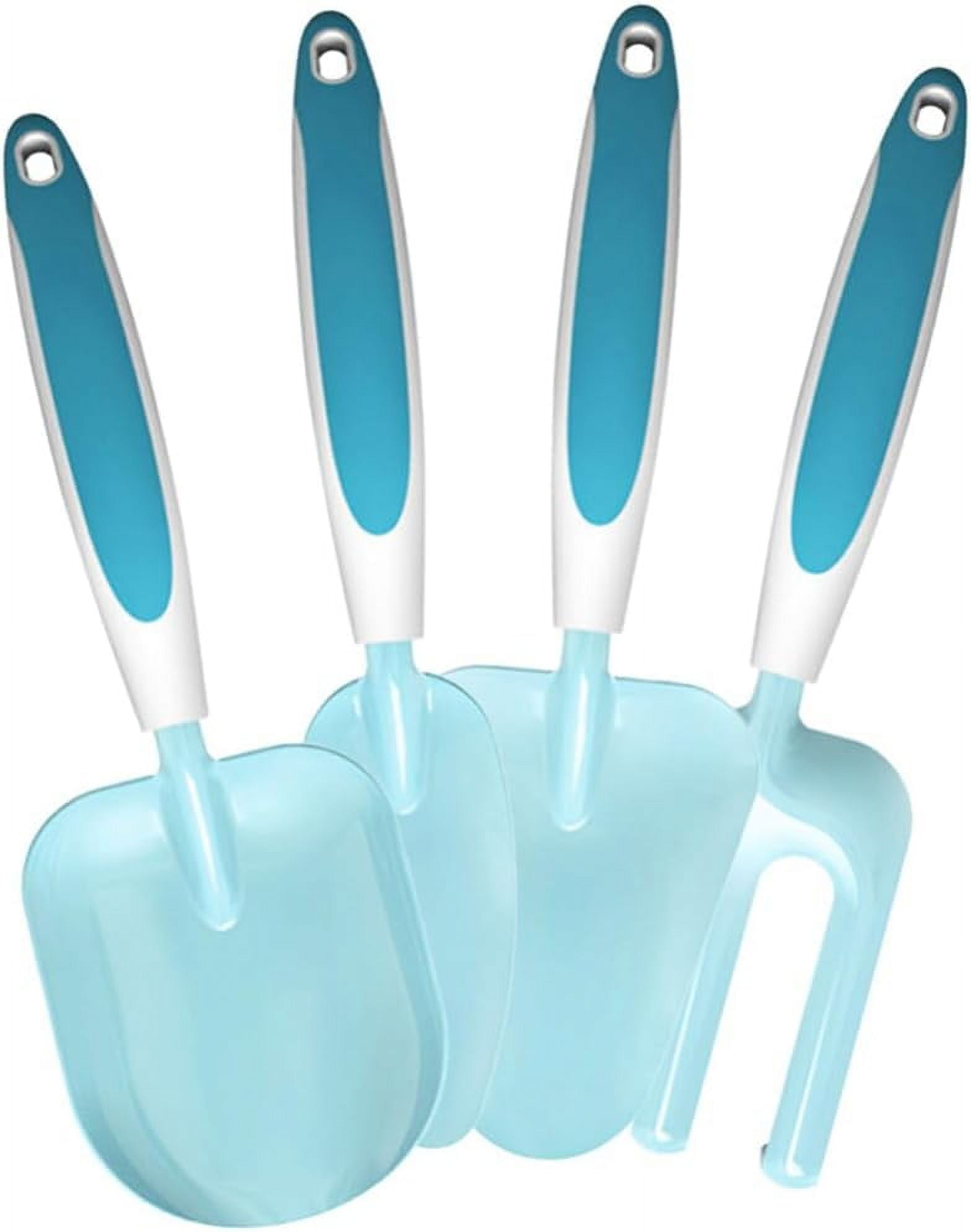 Wellsay 4pcs Garden Tool Set with Digging Trowel Transplant Trowel ...