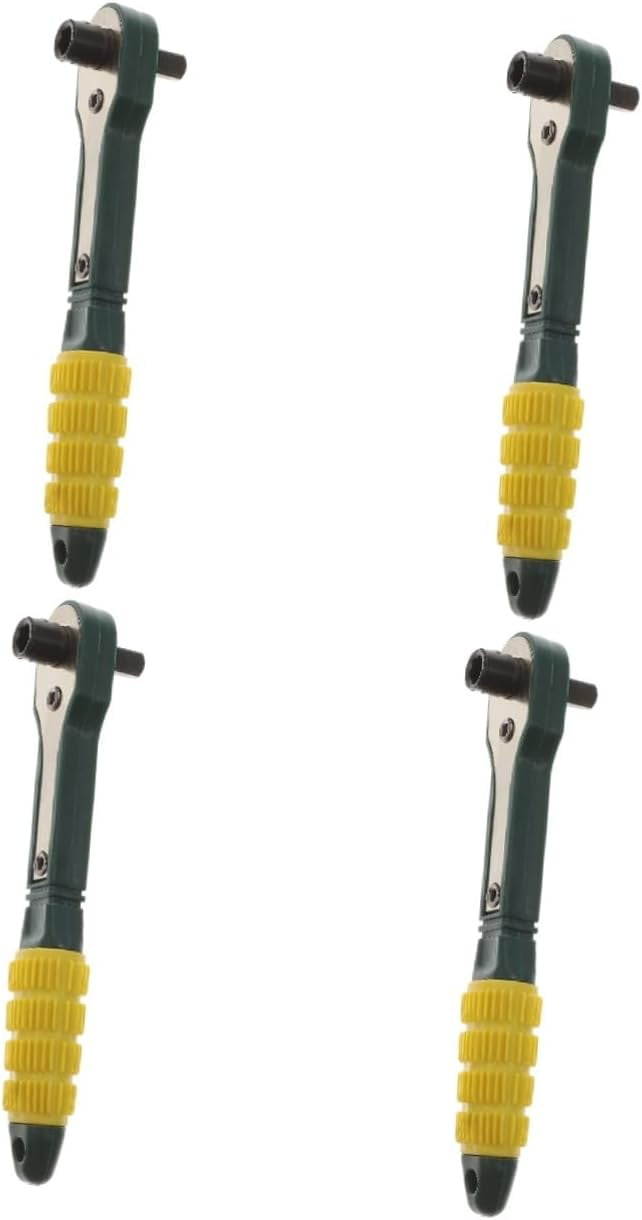 Wellsay 4sets Quick Ratchet Wrench Multi-tool Gear Reach Nut Digital Torque Wrench Mini Handle ...